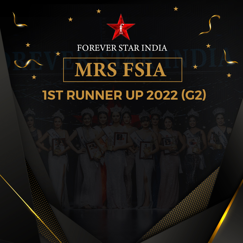 Mrs FSIA 2022 1st Runner Up Dr Chanchal Meshram (G-2)