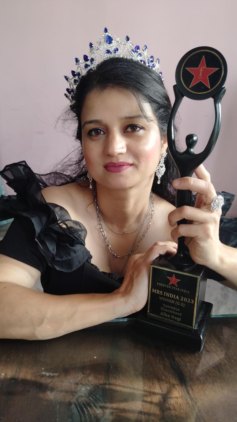 Mrs Dehradun 2023 Winner Alka Negi (G-2)