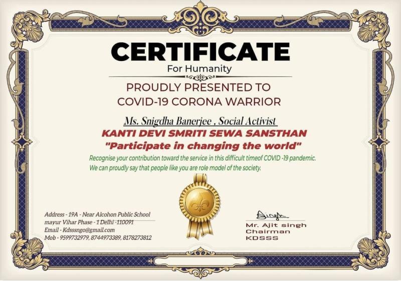 Snigdha Banerjee Social Activist in New Delhi Delhi : Super Woman ...