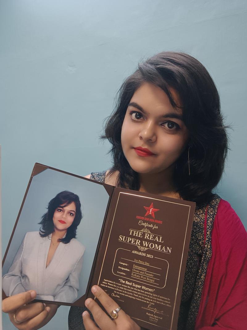 Ivy Percy Dey Entrepreneur in Kolkata West Bengal : Super Woman Awards 2023